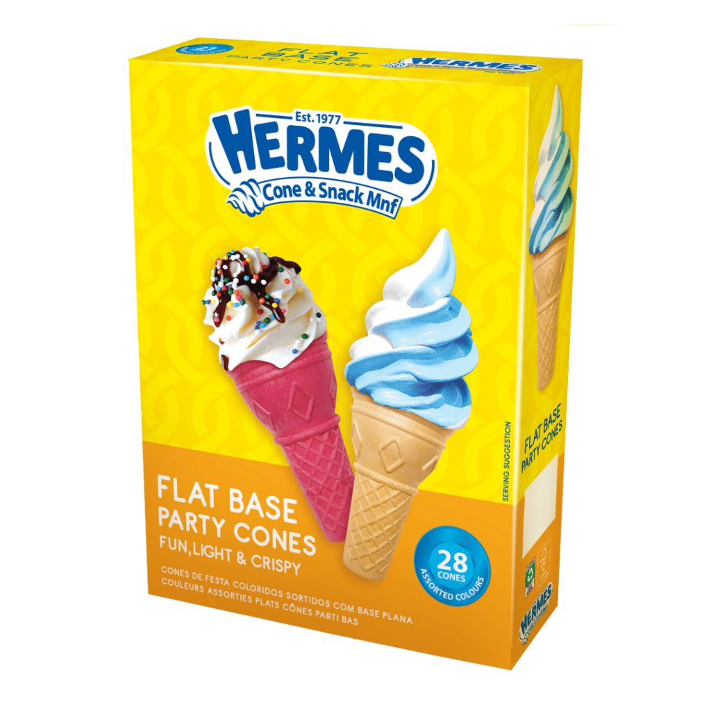 Flat base Party Cones 28’s – Hermes