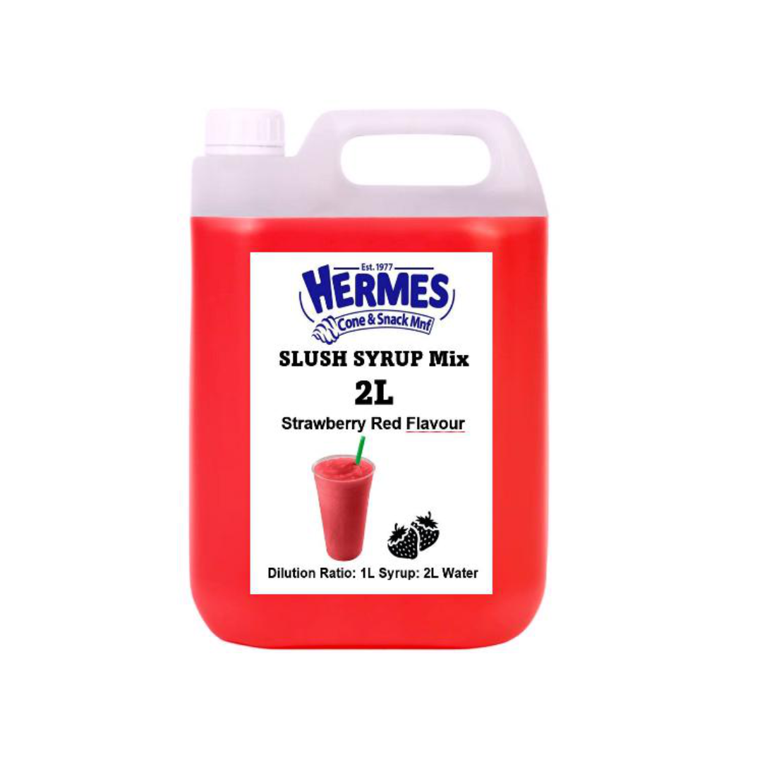 Strawberry RED SLUSH Syrup Mix – Hermes